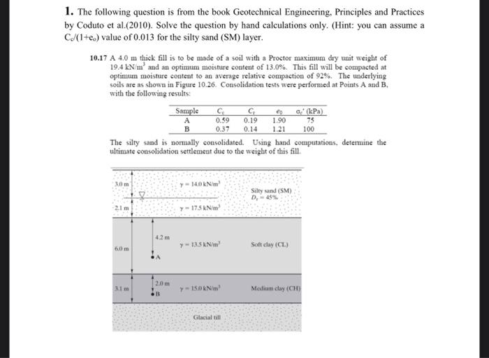 Solved 1. The following question is from the book | Chegg.com