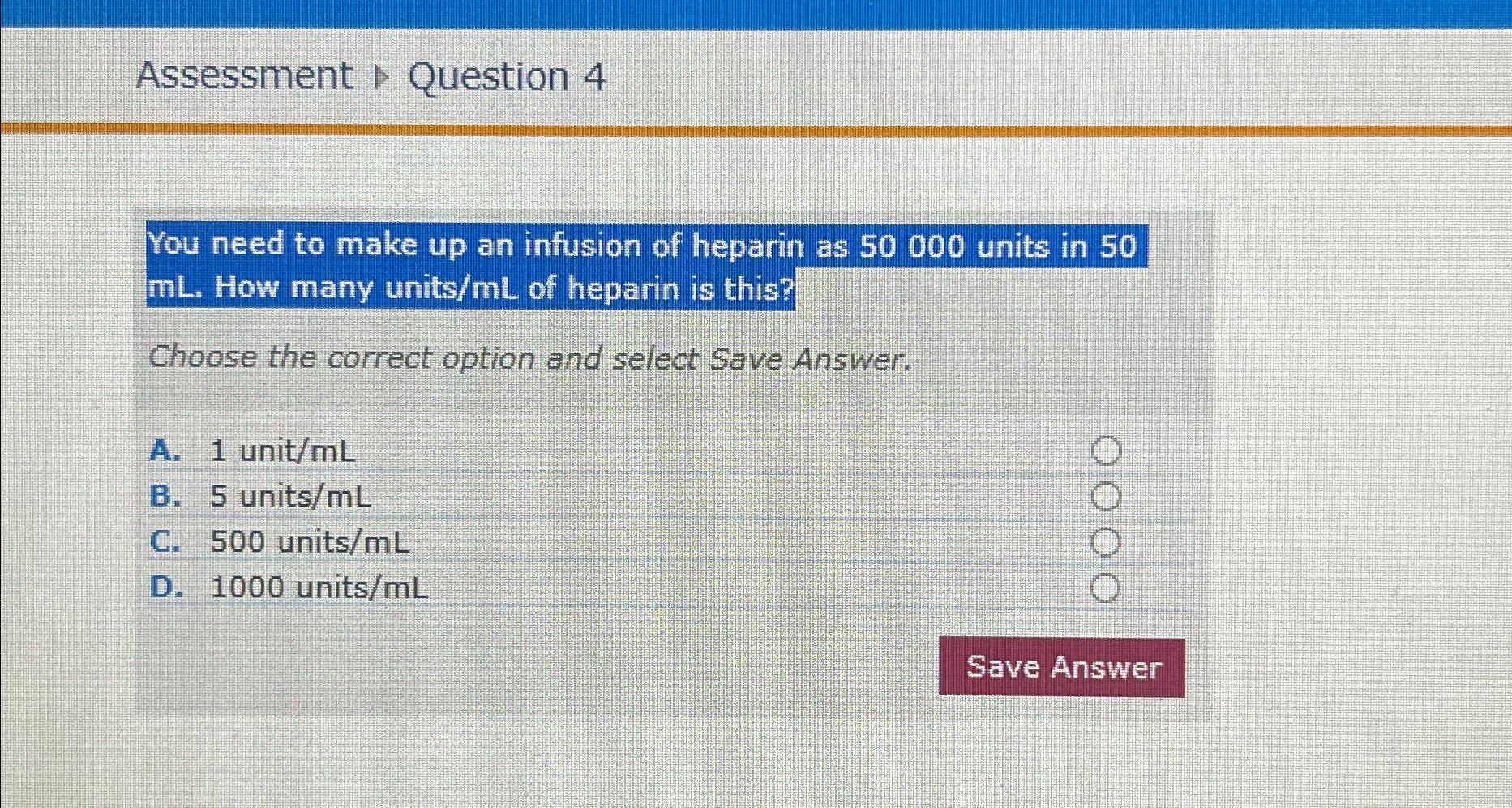Solved Assessment * ﻿Question 4You need to make up an | Chegg.com