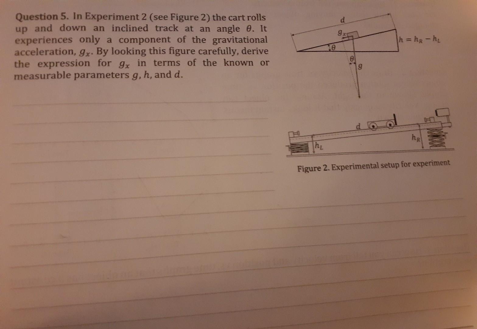 [Solved]: Question 5. In Experiment 2 (see Figure