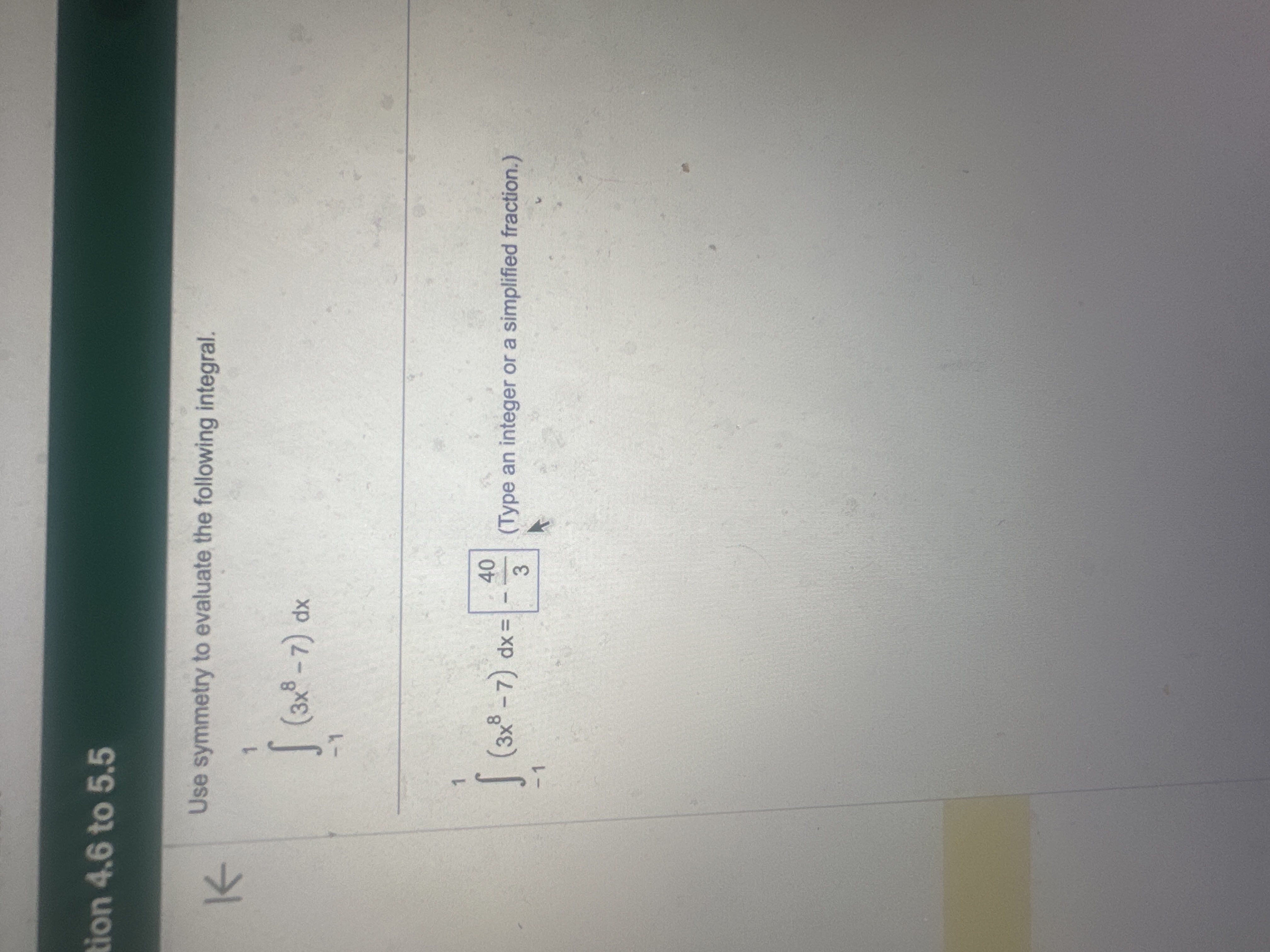 Solved Use symmetry to evaluate the following | Chegg.com