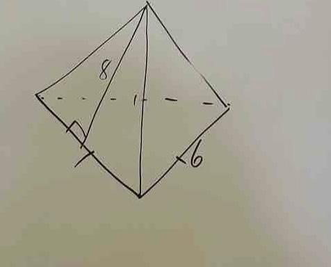 Solved Find the Surface area and volume of the pyramid | Chegg.com