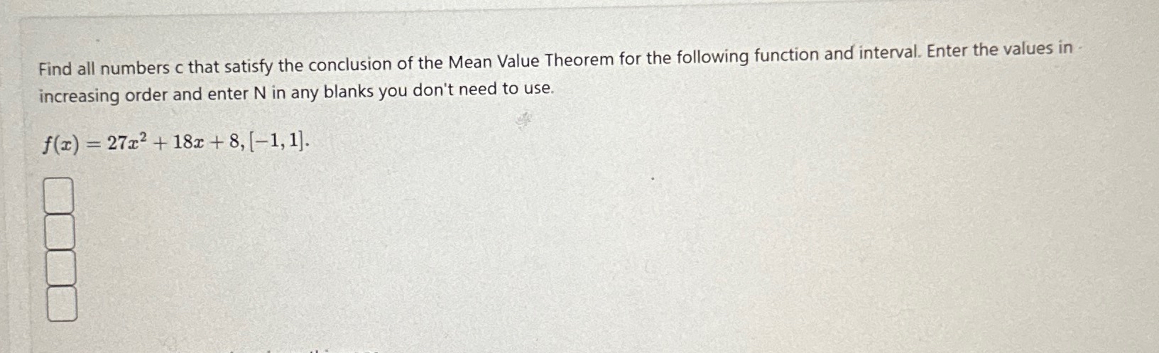 Solved Find all numbers c ﻿that satisfy the conclusion of | Chegg.com