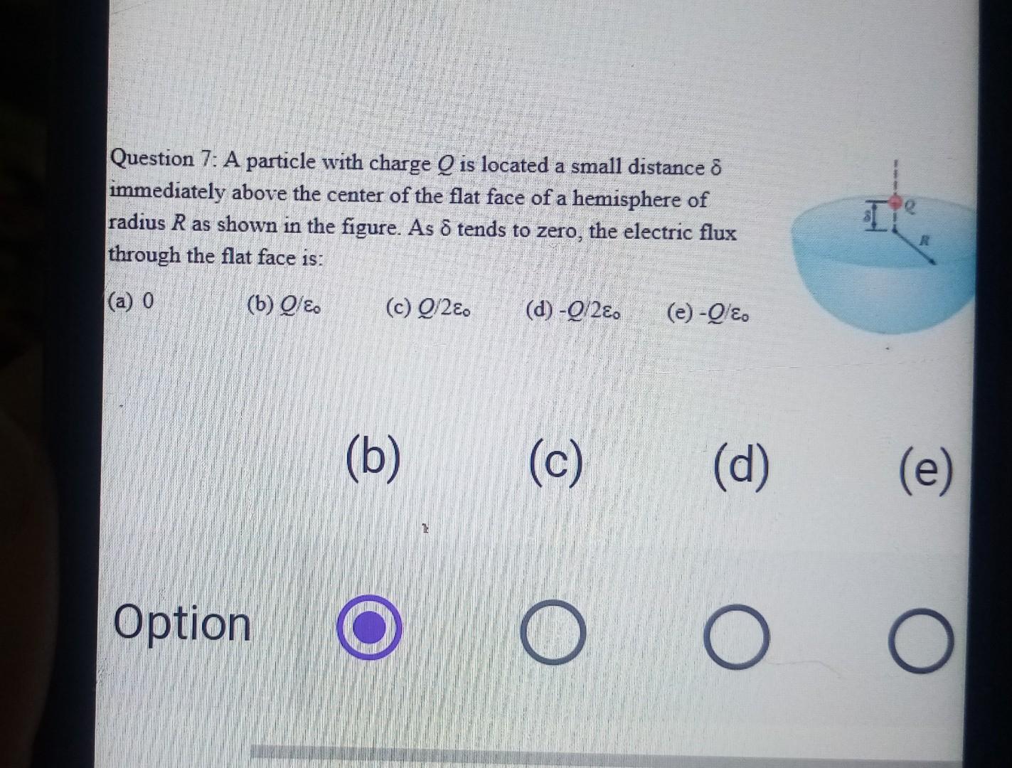 Solved Question 6: A particle with charge Q is located a | Chegg.com