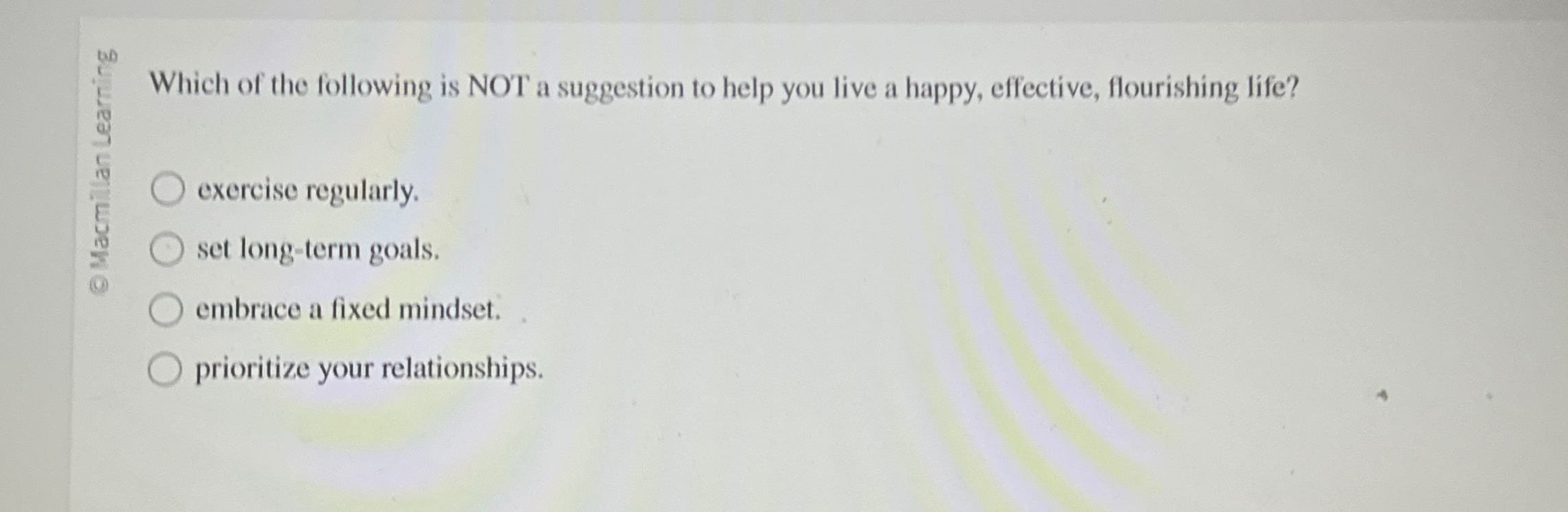 Solved Which of the following is NOT a suggestion to help | Chegg.com