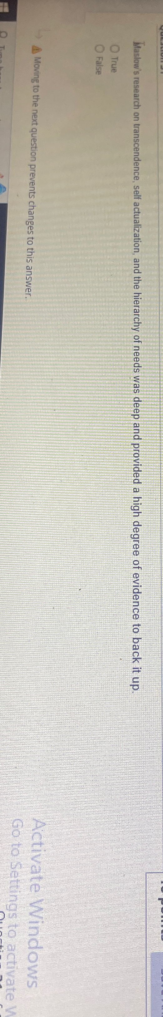 Solved Maslow's research on transcendence, self | Chegg.com