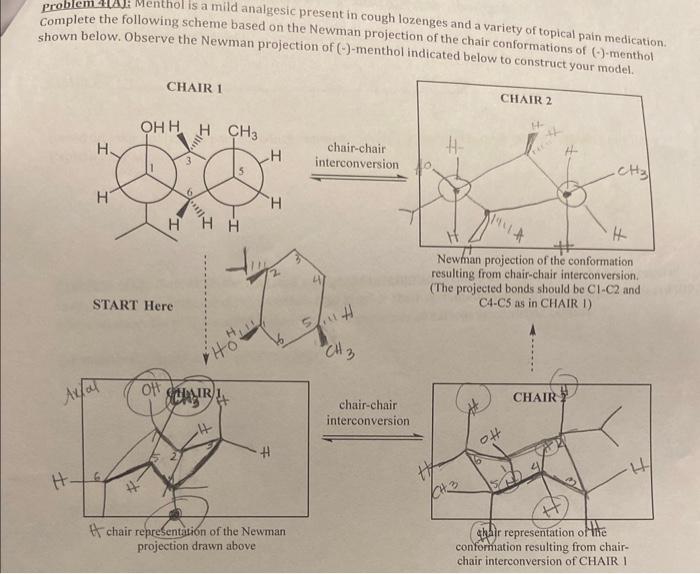 Solved problem 4(B): For each conformation drawn above - | Chegg.com