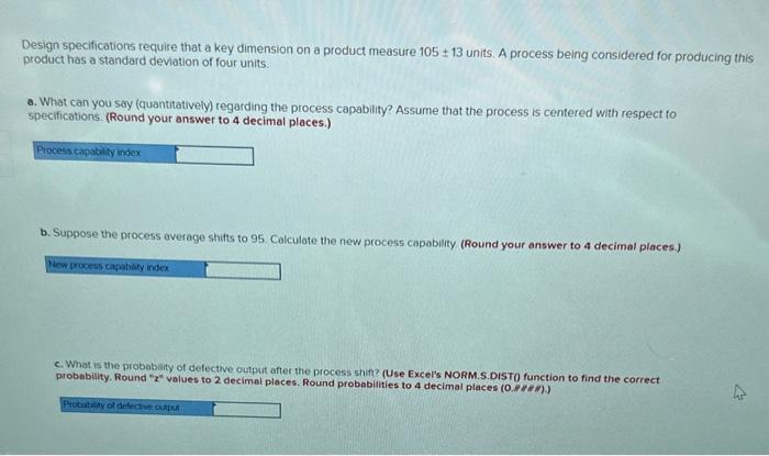 Solved Design specifications require that a key dimension on | Chegg.com