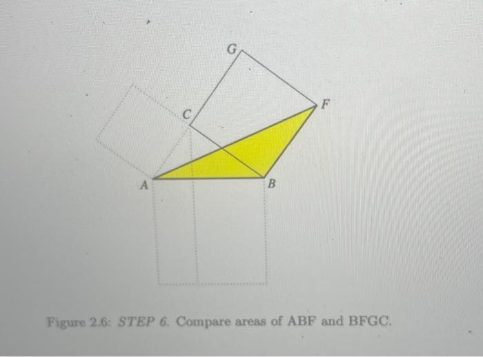 Solved why is the area of the square BFGC twice that of | Chegg.com