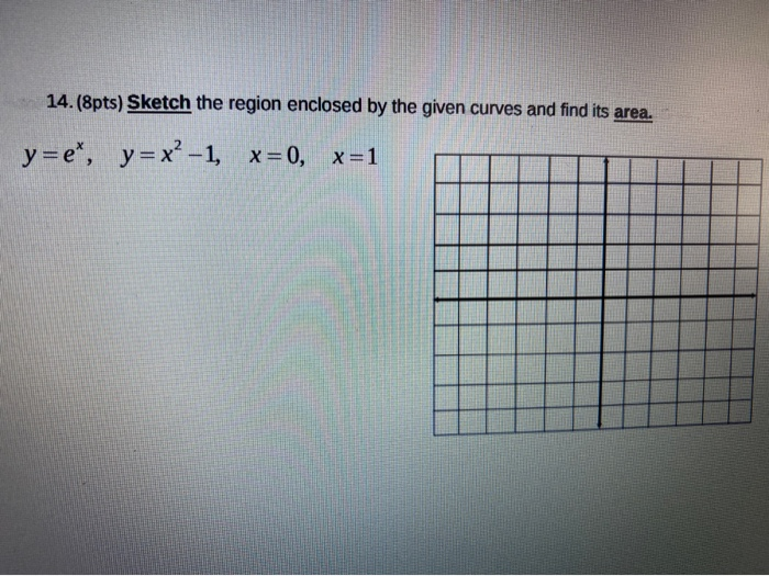 Solved 14.(8pts) Sketch the region enclosed by the given | Chegg.com Solved 14.(8pts) Sketch the region enclosed by the given | Chegg.com