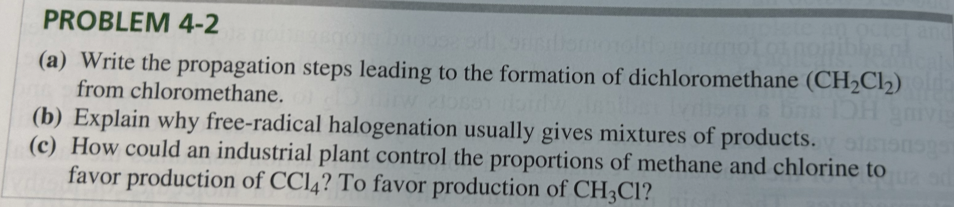 Solved PROBLEM 4-2(a) ﻿Write the propagation steps leading | Chegg.com