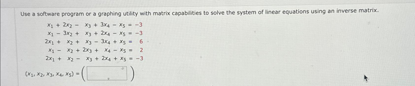 Solved Use a software program or a graphing utility with | Chegg.com