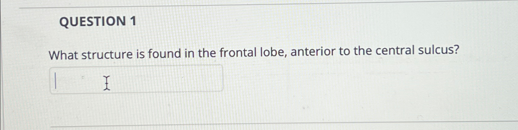 Solved QUESTION 1What structure is found in the frontal | Chegg.com