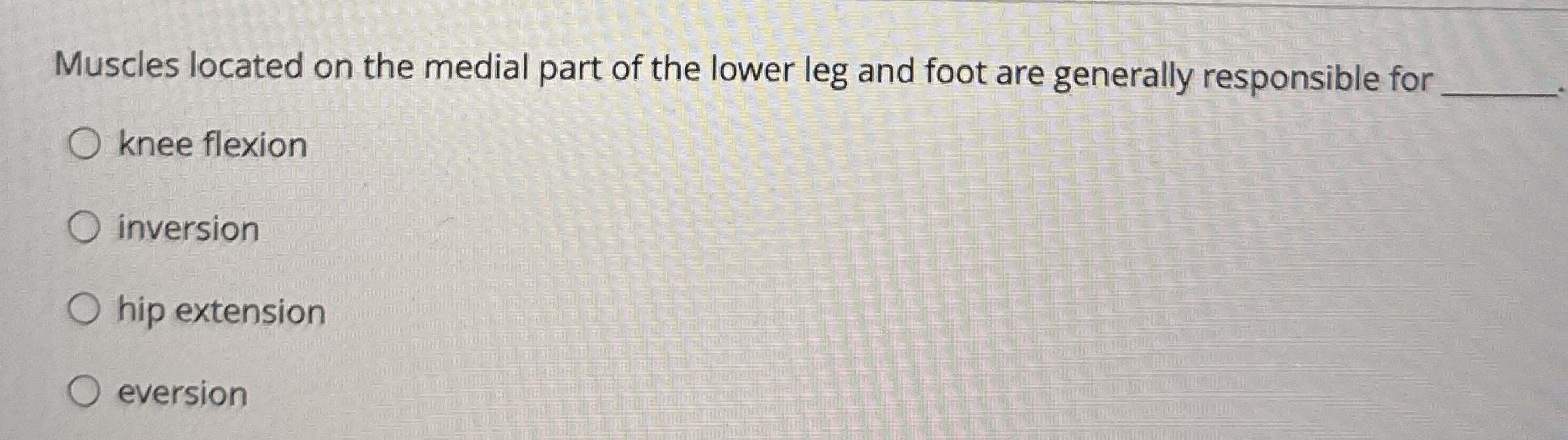 Solved Muscles located on the medial part of the lower leg | Chegg.com