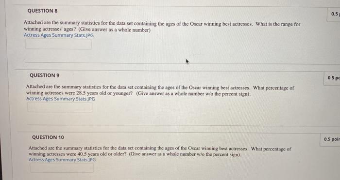 Solved Summary statistics: Column n Mean Variance Std. Dev. | Chegg.com