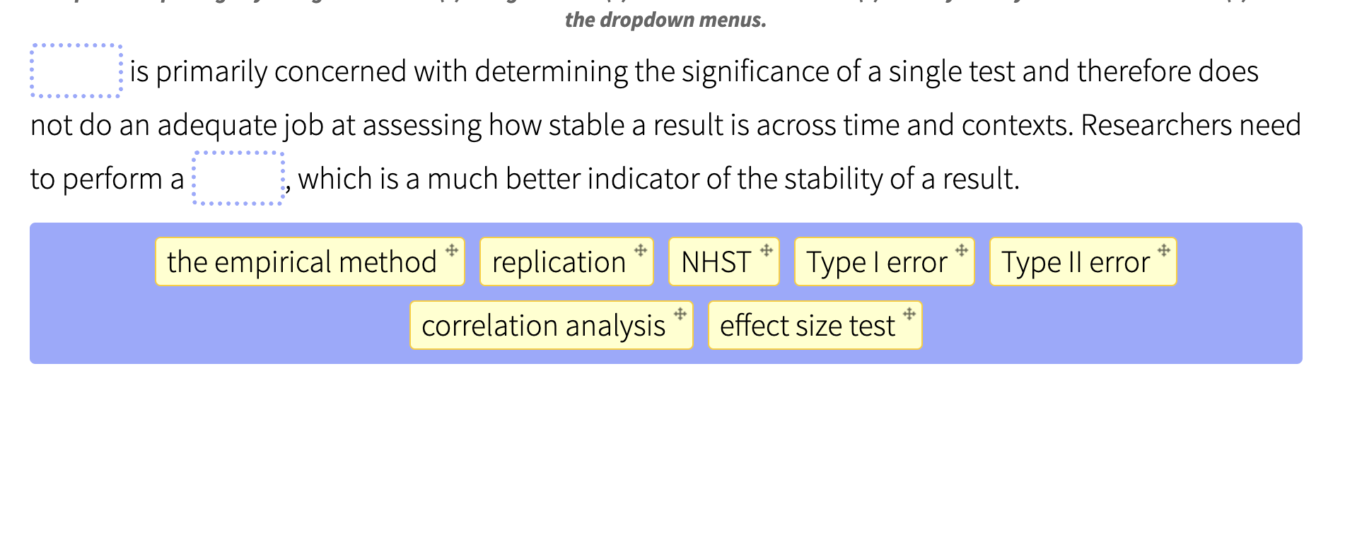 Solved the dropdown menus.is primarily concerned with | Chegg.com