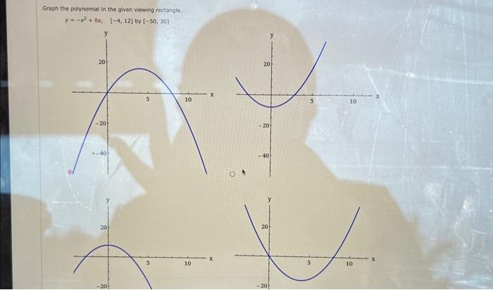 Solved Graph the polynomial in the given viewing rectangle. | Chegg.com
