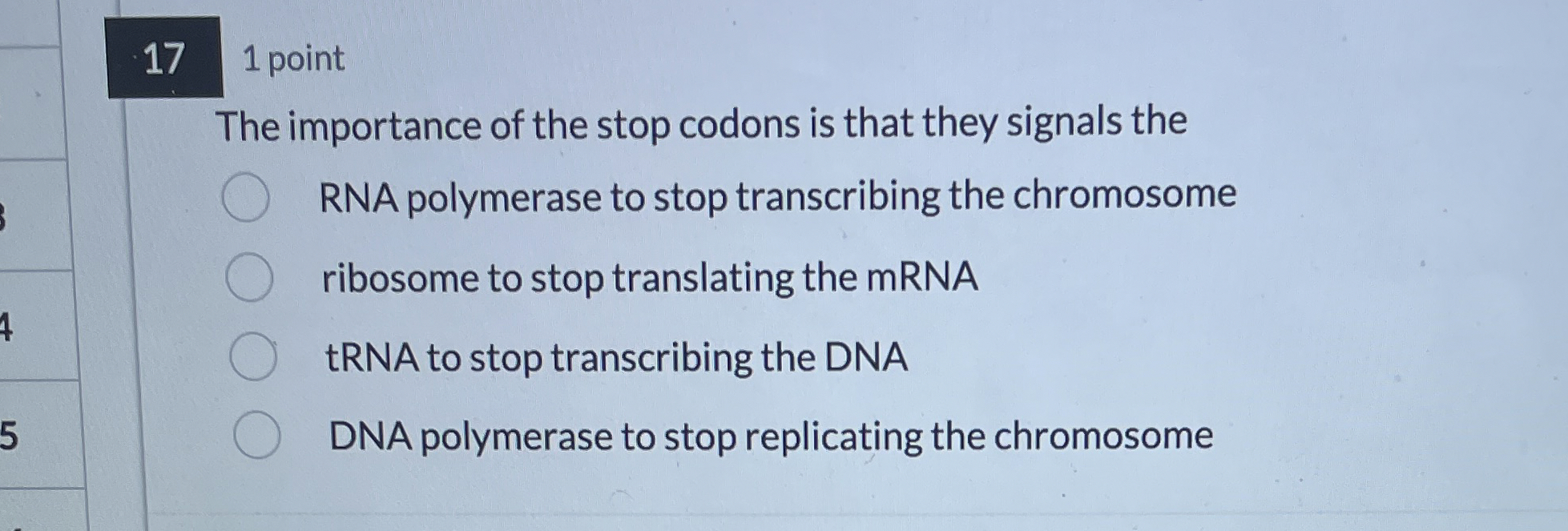 Solved The importance of the stop codons is that they | Chegg.com