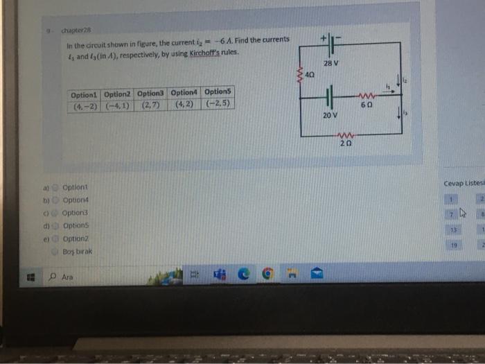 Solved In the crevit shown in figure, the current i2=−6A. | Chegg.com