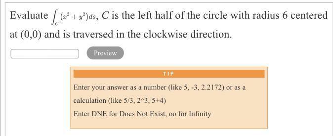 Solved Evaluate /(x2 + xº)ds, C is the left half of the | Chegg.com