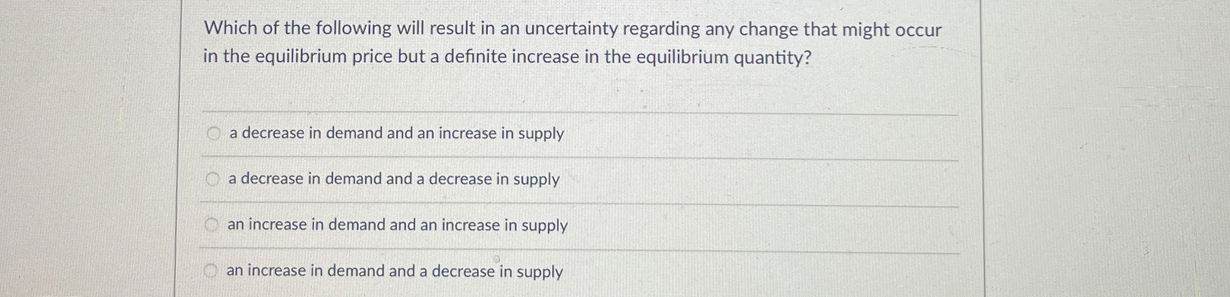 Solved Which of the following will result in an uncertainty | Chegg.com
