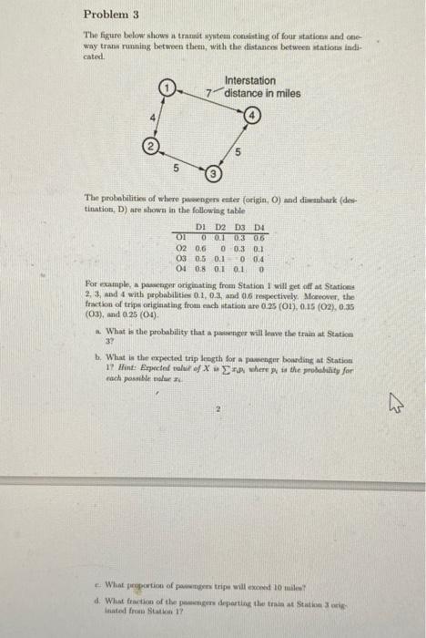 The figure below Ahown a trannit system consisting of | Chegg.com