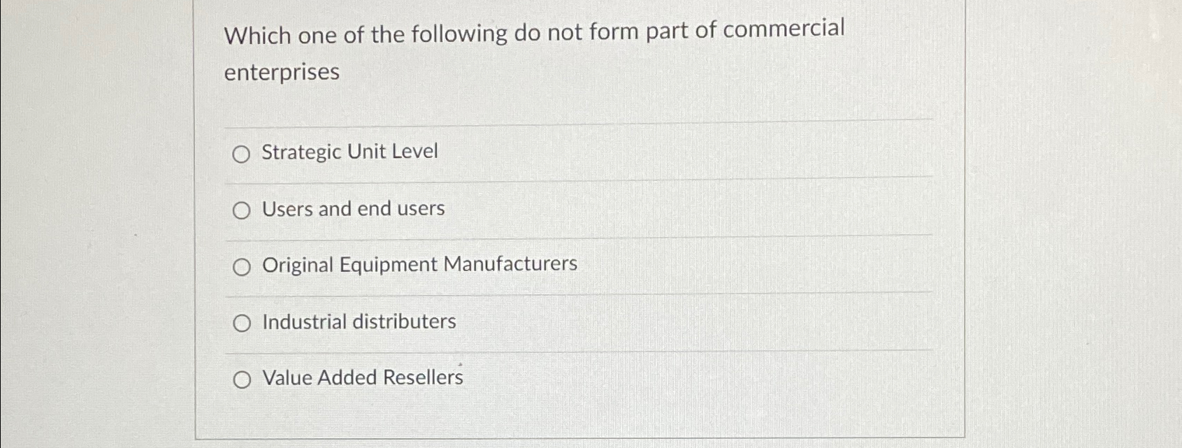Solved Which one of the following do not form part of | Chegg.com