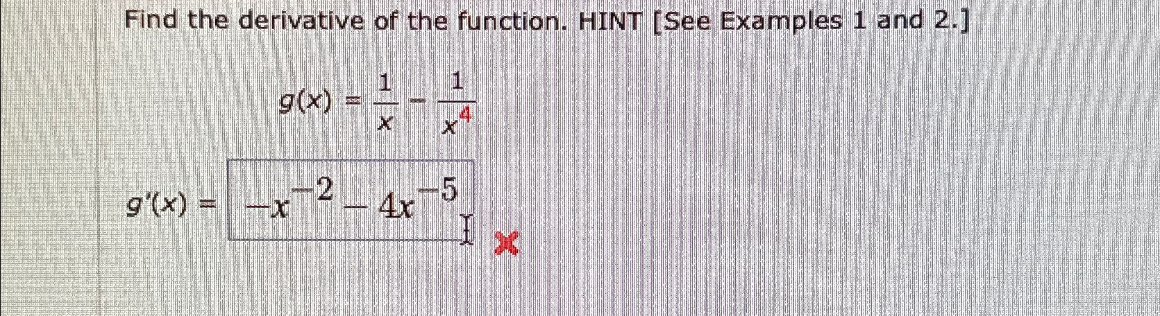 Solved Find the derivative of the function. HINT [See | Chegg.com