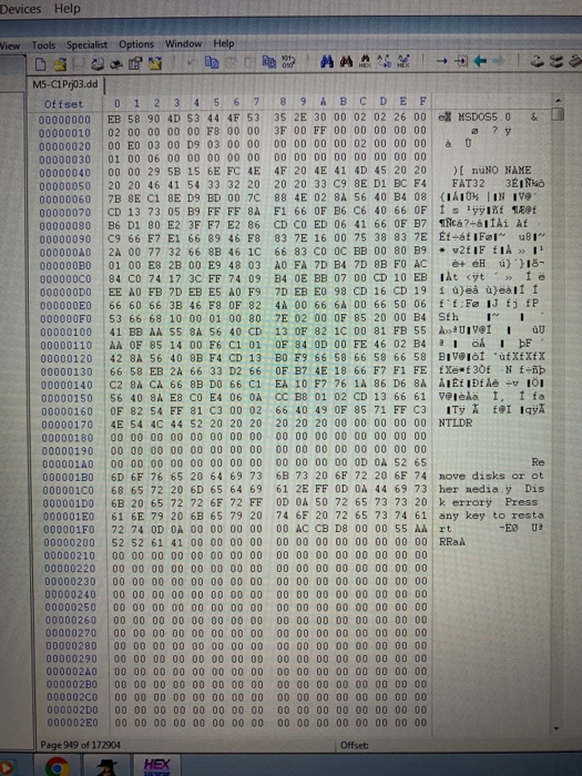 Your Answer Sheet 1 Byte Address Meaning Hex Values | Chegg.com