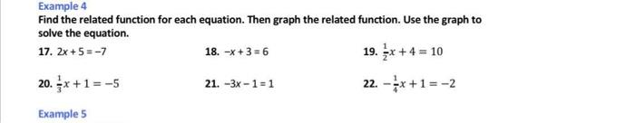 Solved Example 4 Find the related function for each | Chegg.com
