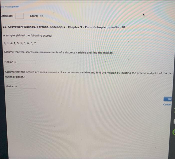 Solved ack to Assignment Attempts: Score: 12 18. | Chegg.com
