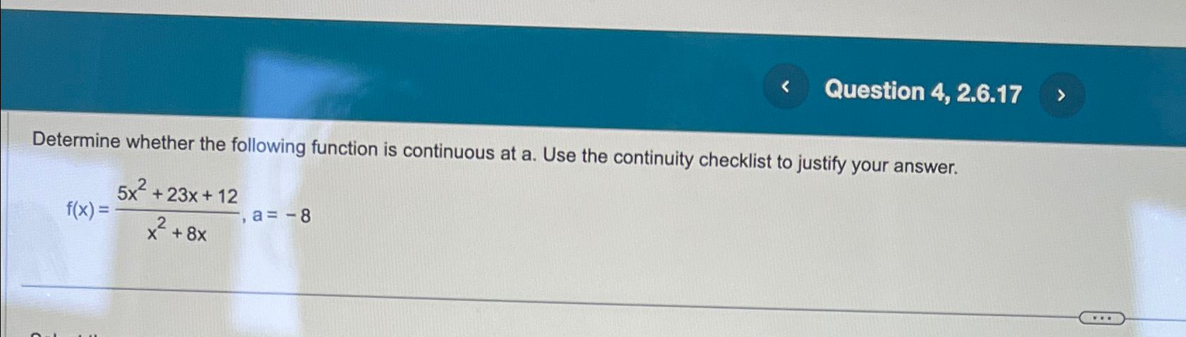 Solved QQuestion 4, 2.6.17Determine whether the following | Chegg.com