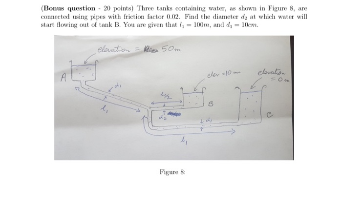 Solved (Bonus question - 20 points) Three tanks containing | Chegg.com