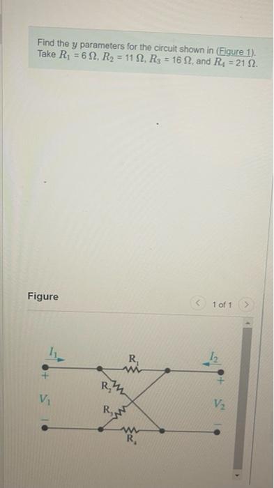 Solved Find the y parameters for the circuit shown in | Chegg.com