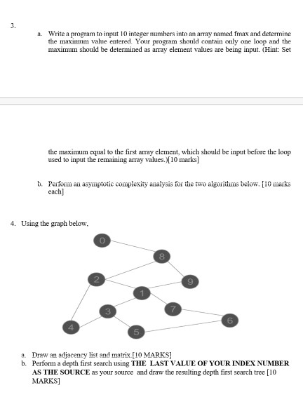 Solved 3 A Write A Program To Input 10 Integer Numbers 6065