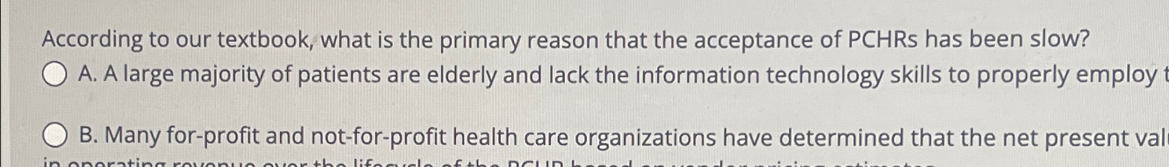 Solved According to our textbook, what is the primary reason | Chegg.com