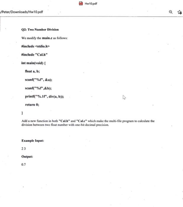 Solved Hw10.pdf /Peter/Downloads/Hw10.pdf o? Q2: Two Number | Chegg.com