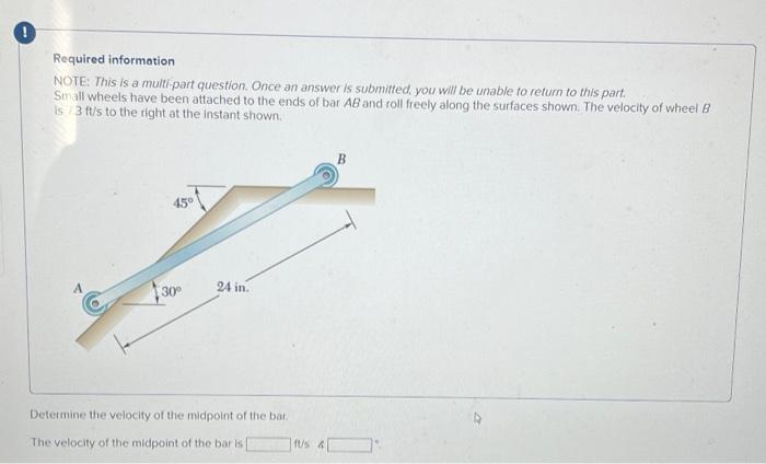 Solved Required information NOTE: This is a multi-part | Chegg.com