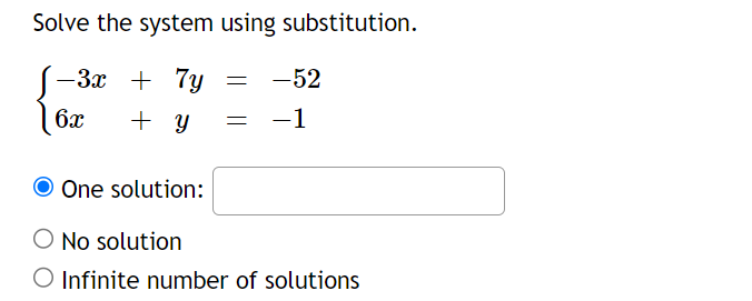 Solved Solve the system using | Chegg.com
