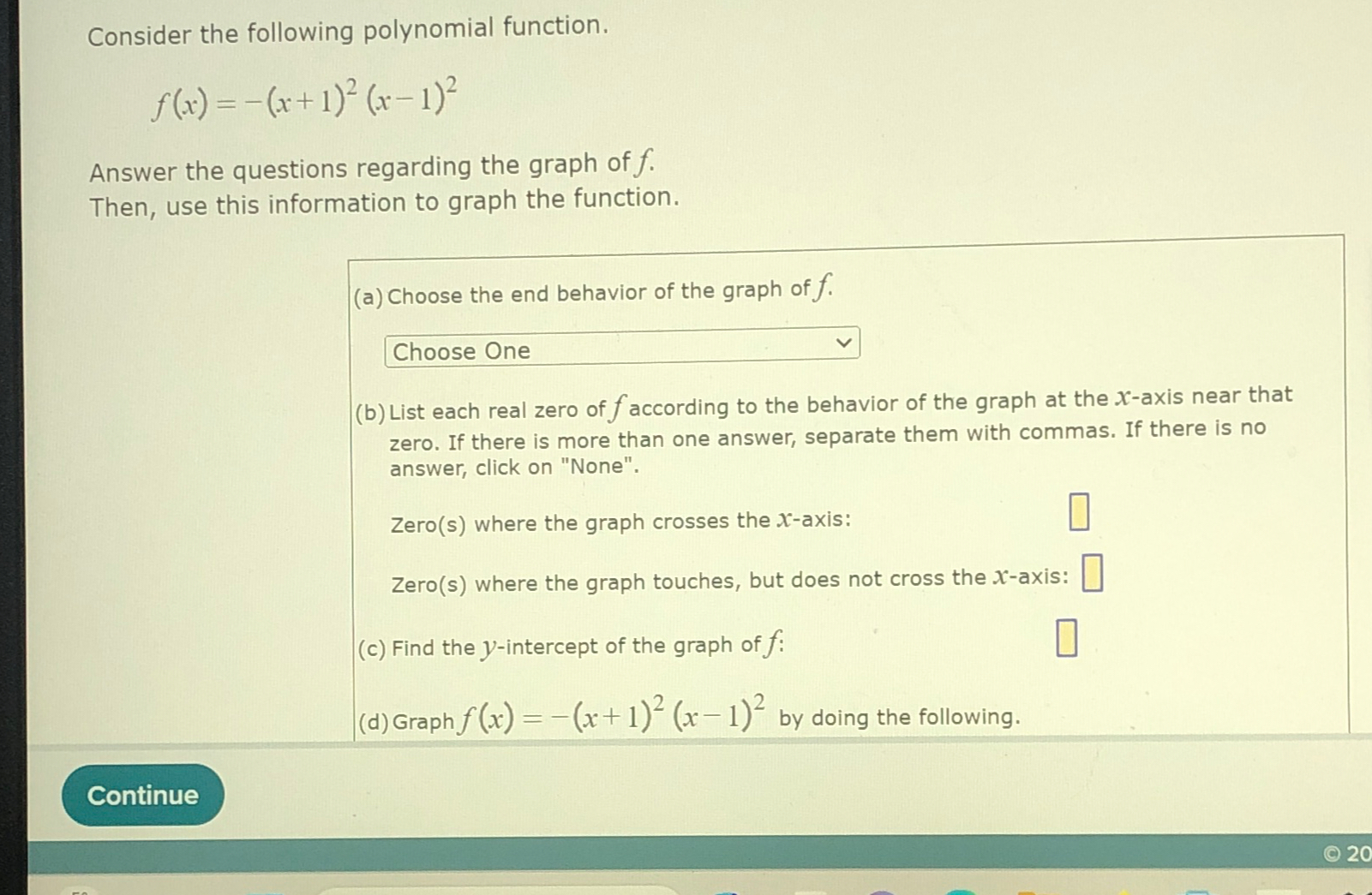 Solved Consider the following polynomial | Chegg.com