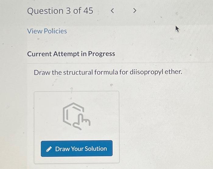 Solved Draw the structural formula for diisopropyl | Chegg.com