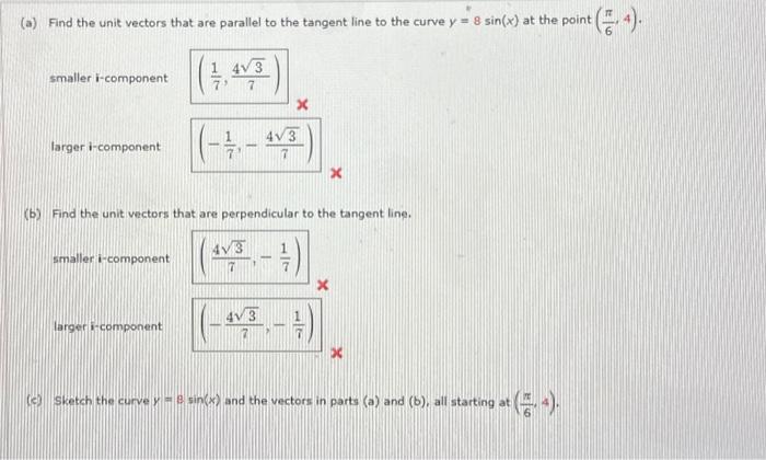 Solved Find the unit vectors that are parallel to the | Chegg.com
