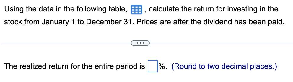 Solved Using the data in the following table, 囲, ﻿calculate | Chegg.com