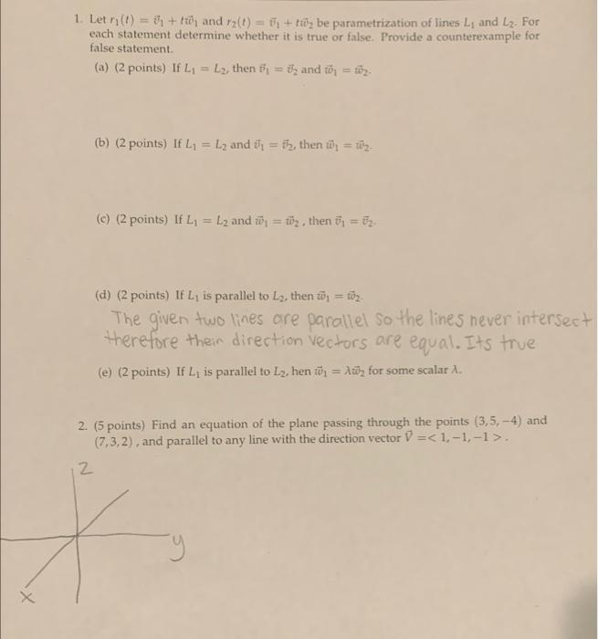 Solved For problem 1 can you only do part (c). And if | Chegg.com