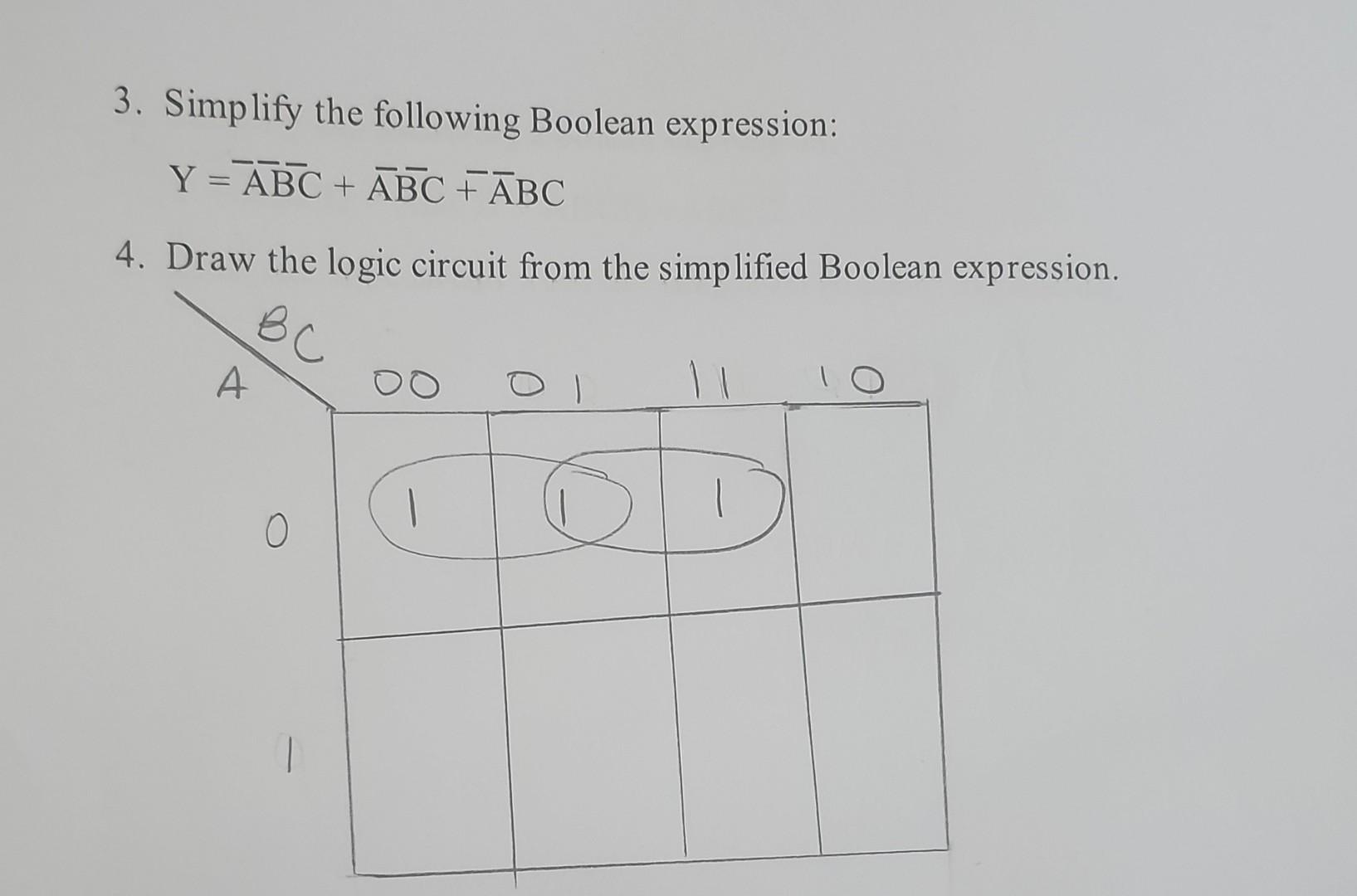 9. Simplify the following Boolean expression: | Chegg.com