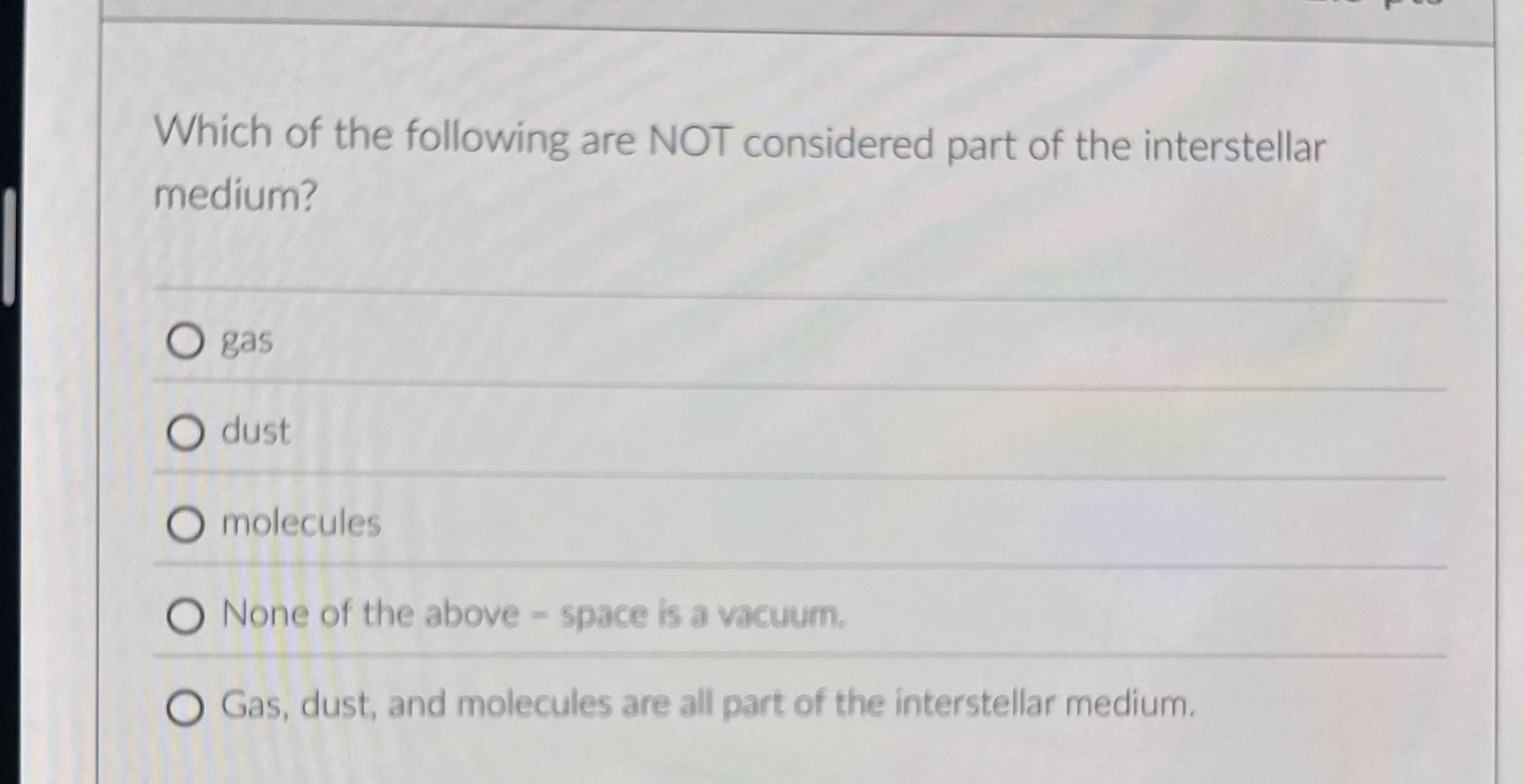Solved Which of the following are NOT considered part of the | Chegg.com