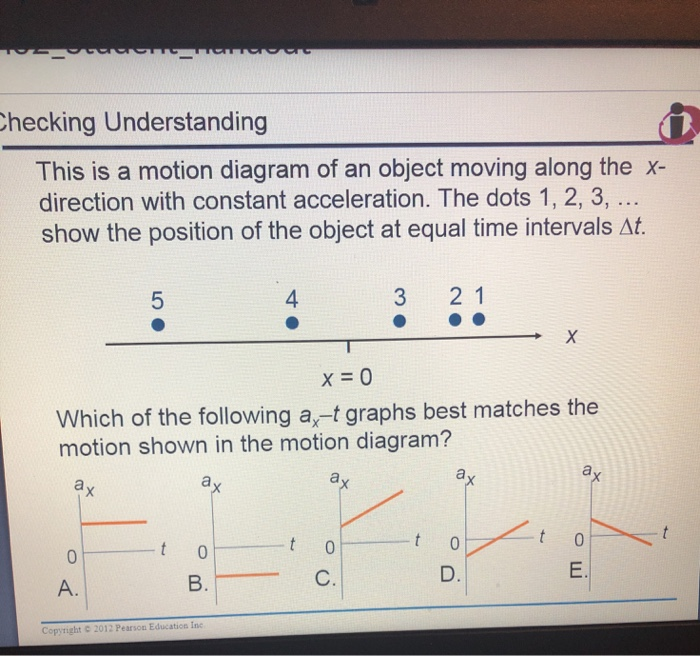 Solved umumu, Checking Understanding This is a motion | Chegg.com