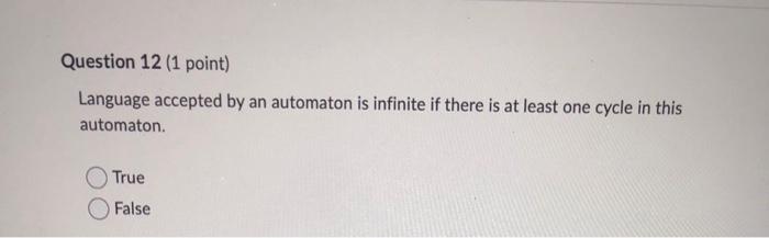 Solved Language accepted by an automaton is infinite if | Chegg.com
