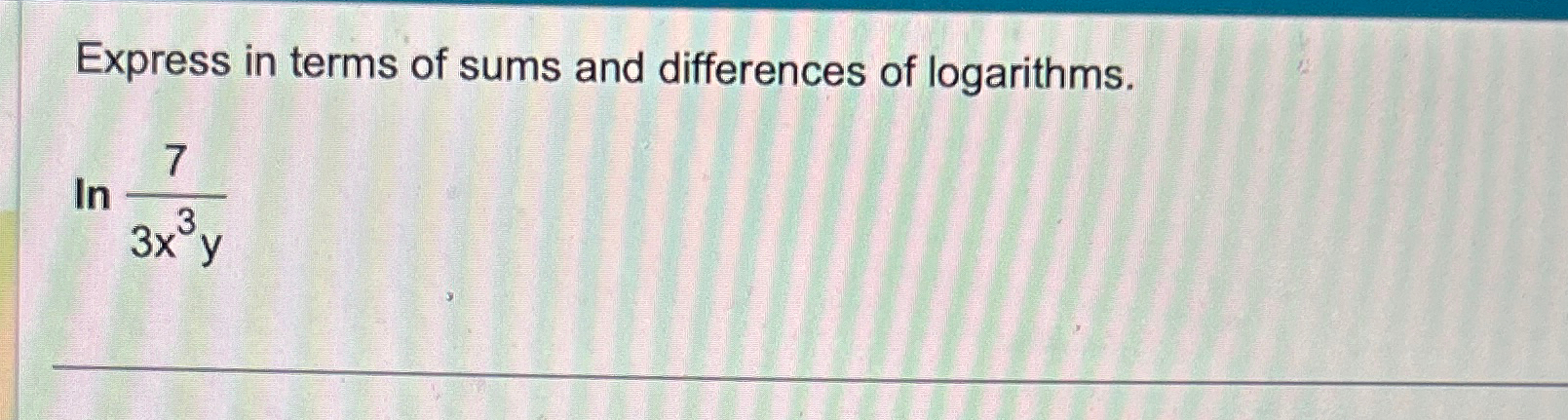 Solved Express in terms of sums and differences of | Chegg.com