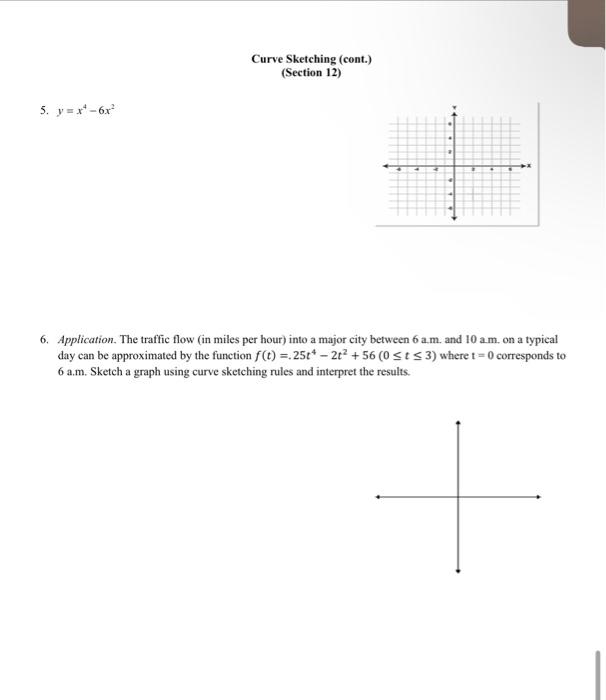 Solved Curve Sketching (Section 12) Sketch the graph of each | Chegg.com