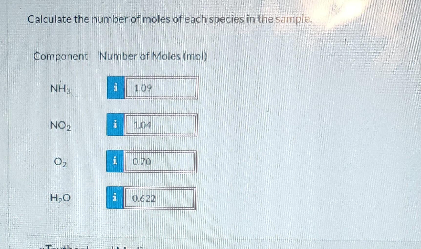 Solved Consider a 50.0 mol sample of gas consisting of the | Chegg.com